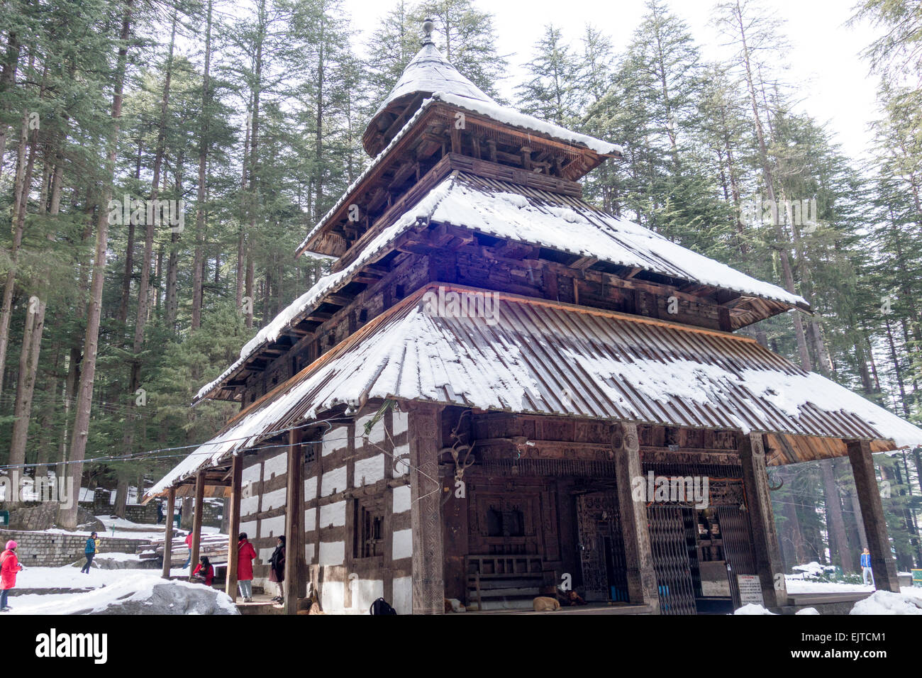 Hadimba temple in Manali India Stock Photo - Alamy