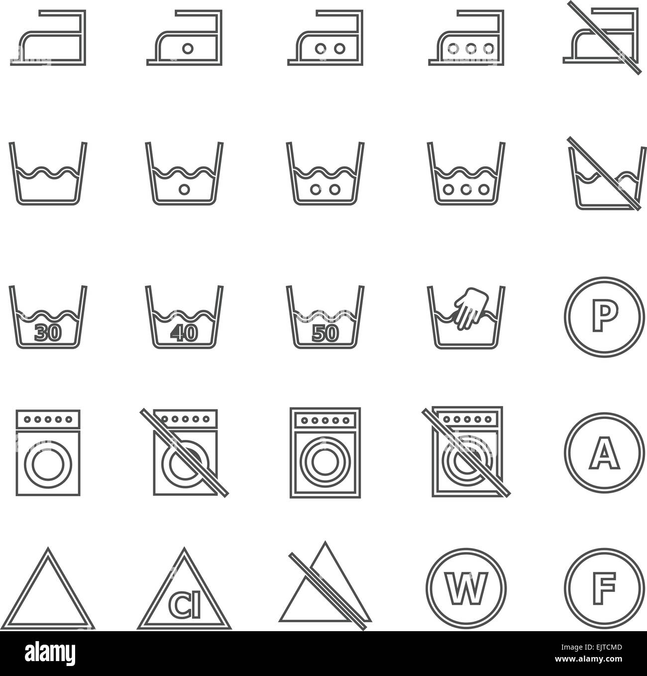 Laundry clothes line Stock Vector Images - Alamy