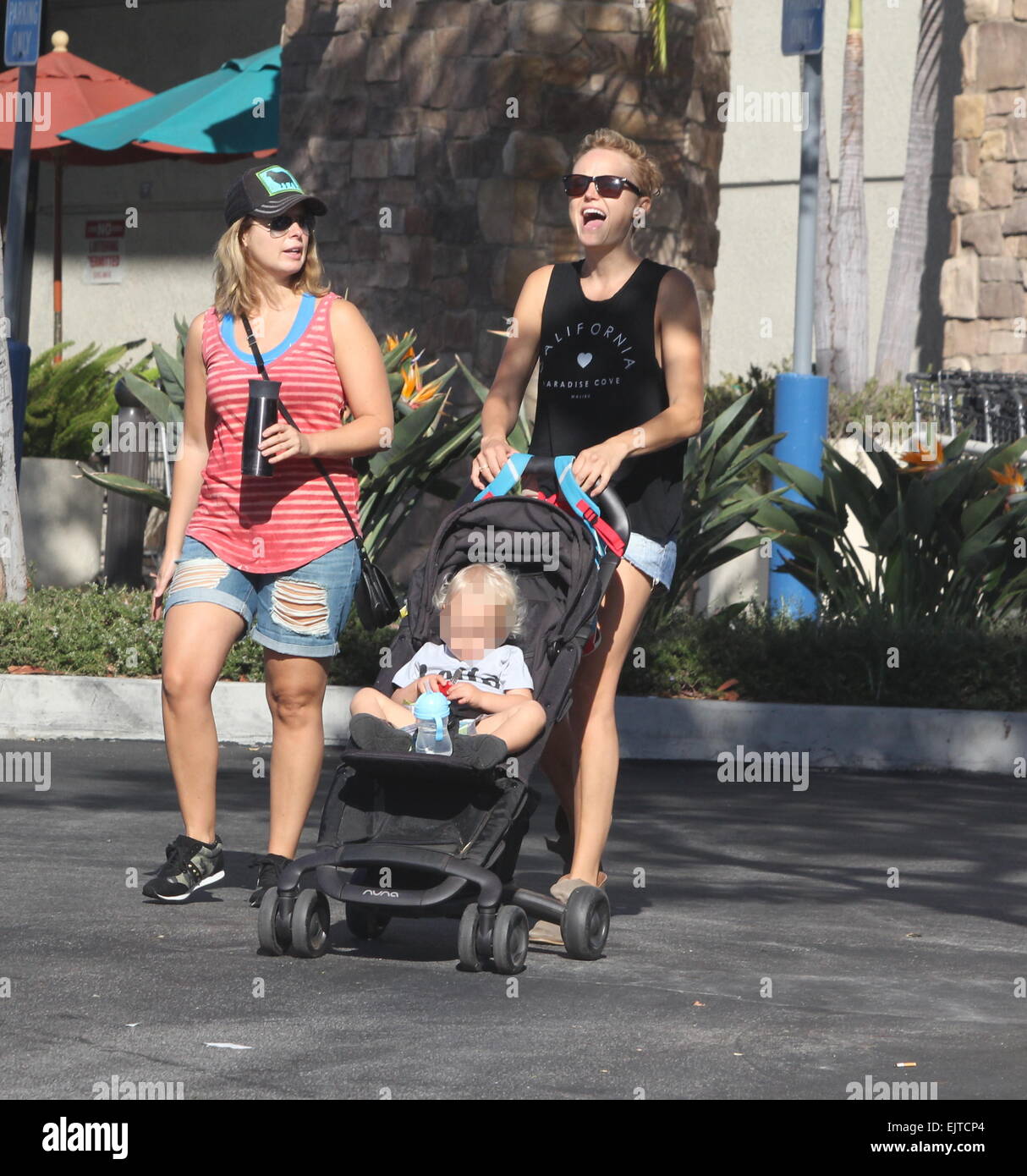 Malin Akerman taking a stroll with her son Sebastian in Los Angeles ...