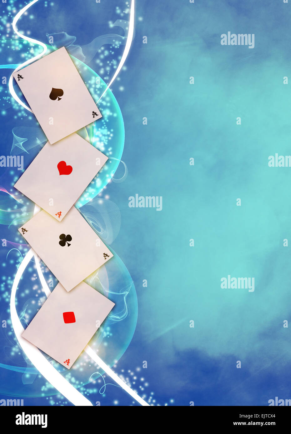 Abstract casino and poker invitation advert background with empty space ...