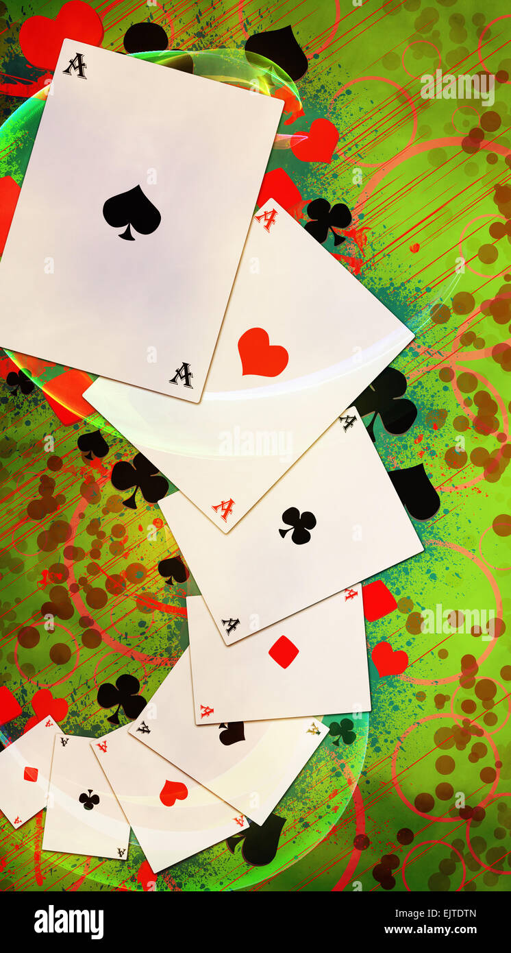 Abstract casino and poker invitation advert background with empty space ...
