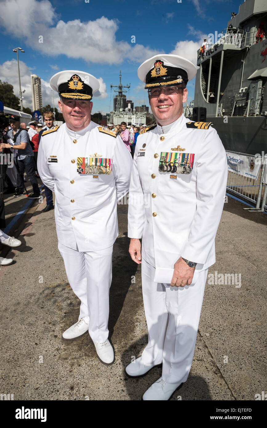 Sydney, AUSTRALIA - April 01, 2015: Australian Fleet Commander, Rear ...