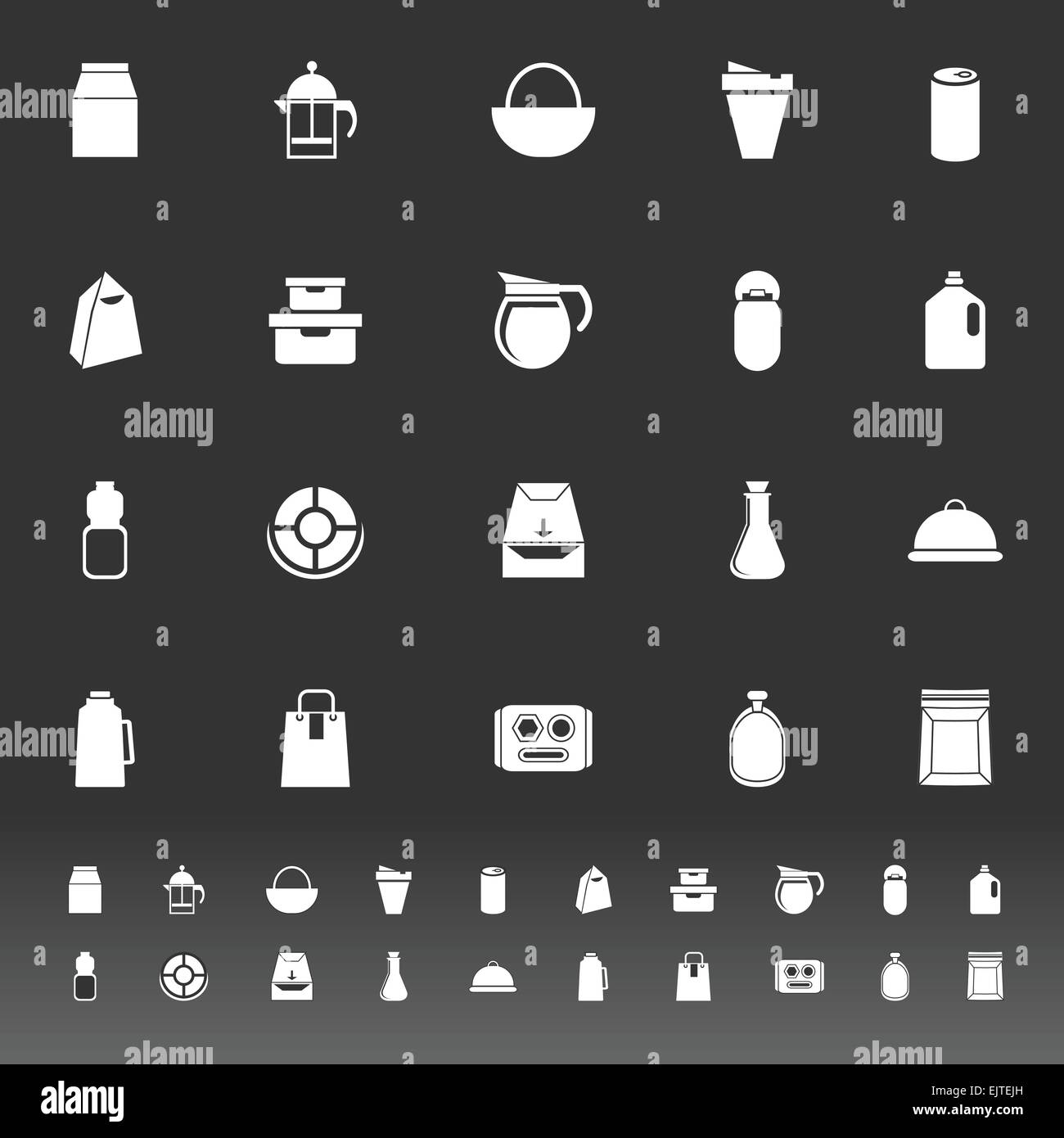 Variety of food packaging Stock Vector Images - Alamy