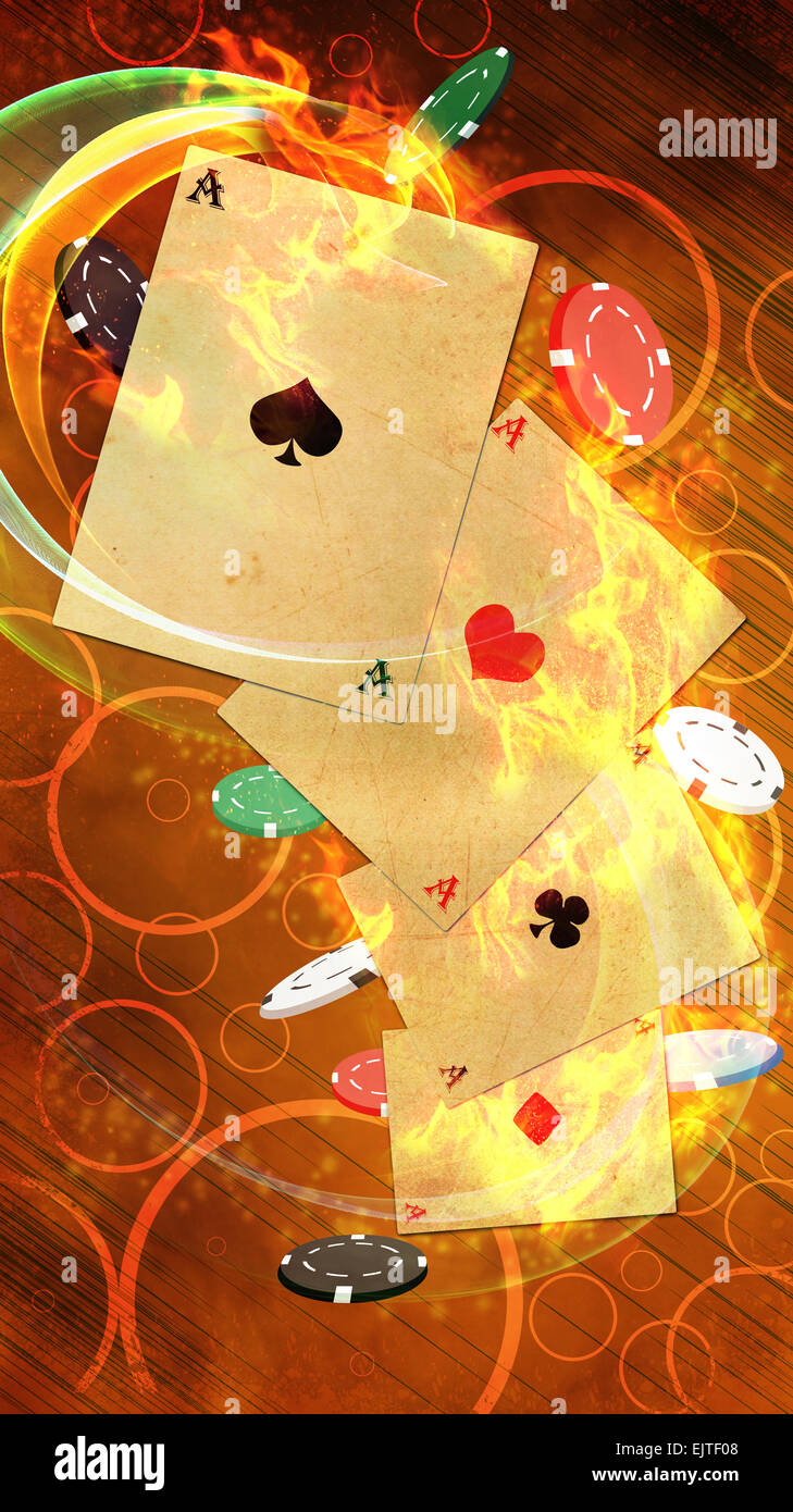 Abstract casino and poker invitation advert background with empty space ...
