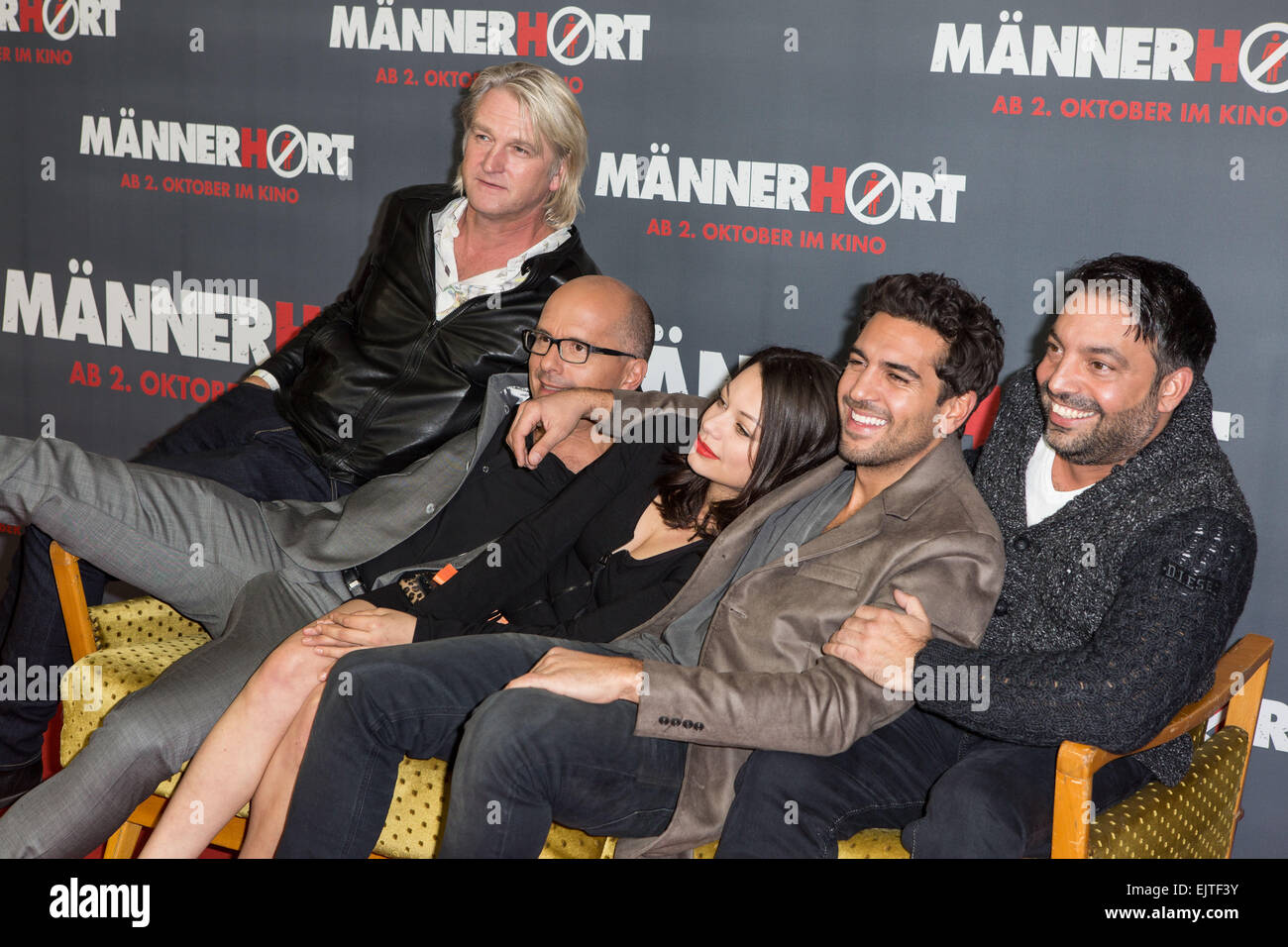 Premiere of Maennerhort at Cubix movie theatre Featuring: Elyas M Barek ...