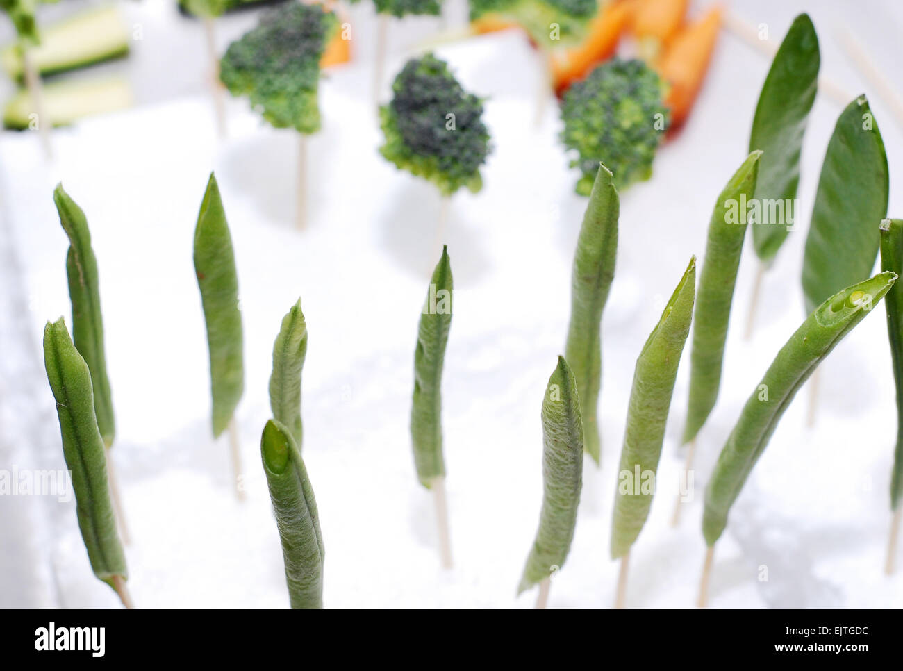 Vegetables on sticks Stock Photo - Alamy