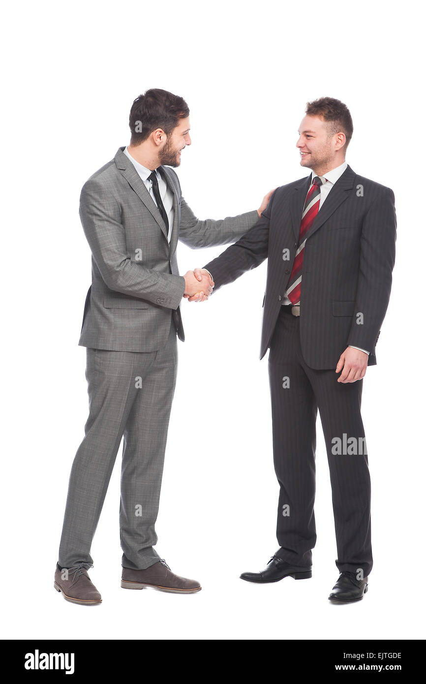 Business people two people talking to each other Cut Out Stock Images ...