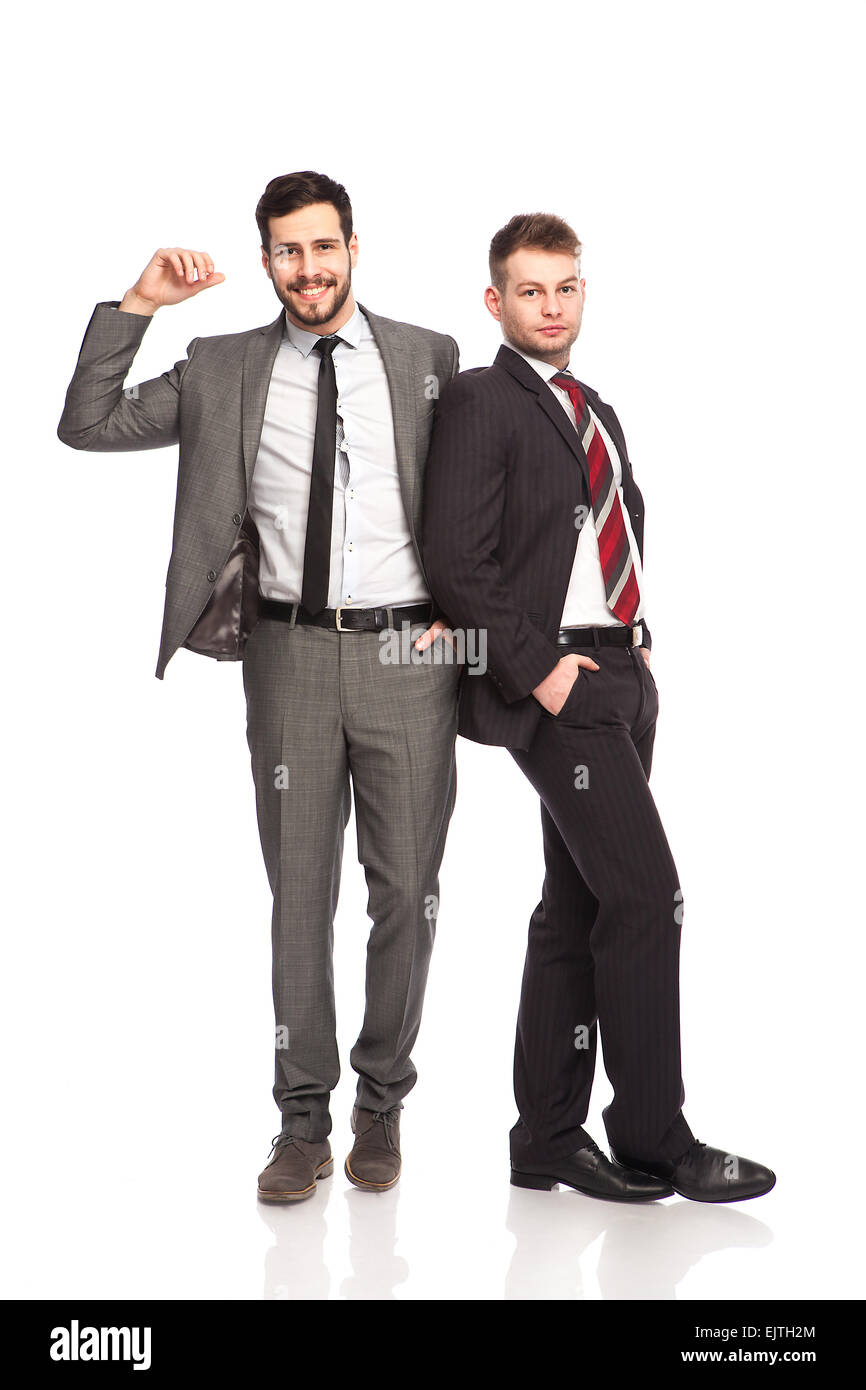 Two businessmen standing side by side High Resolution Stock Photography ...