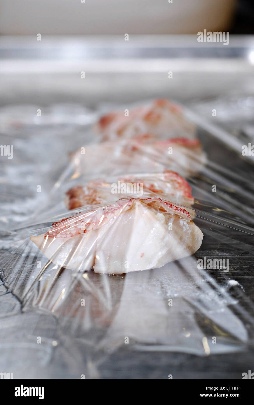 seafood under steaming Stock Photo - Alamy