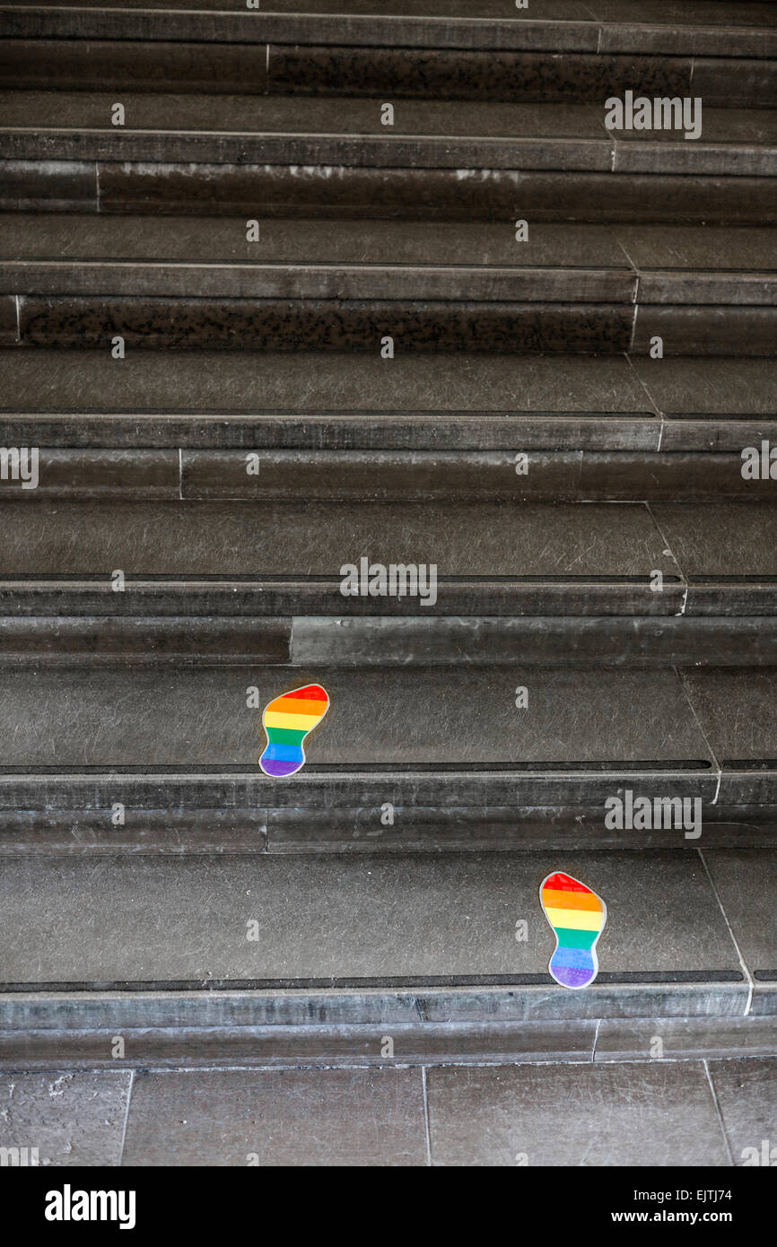 Gay pride steps hi-res stock photography and images - Alamy