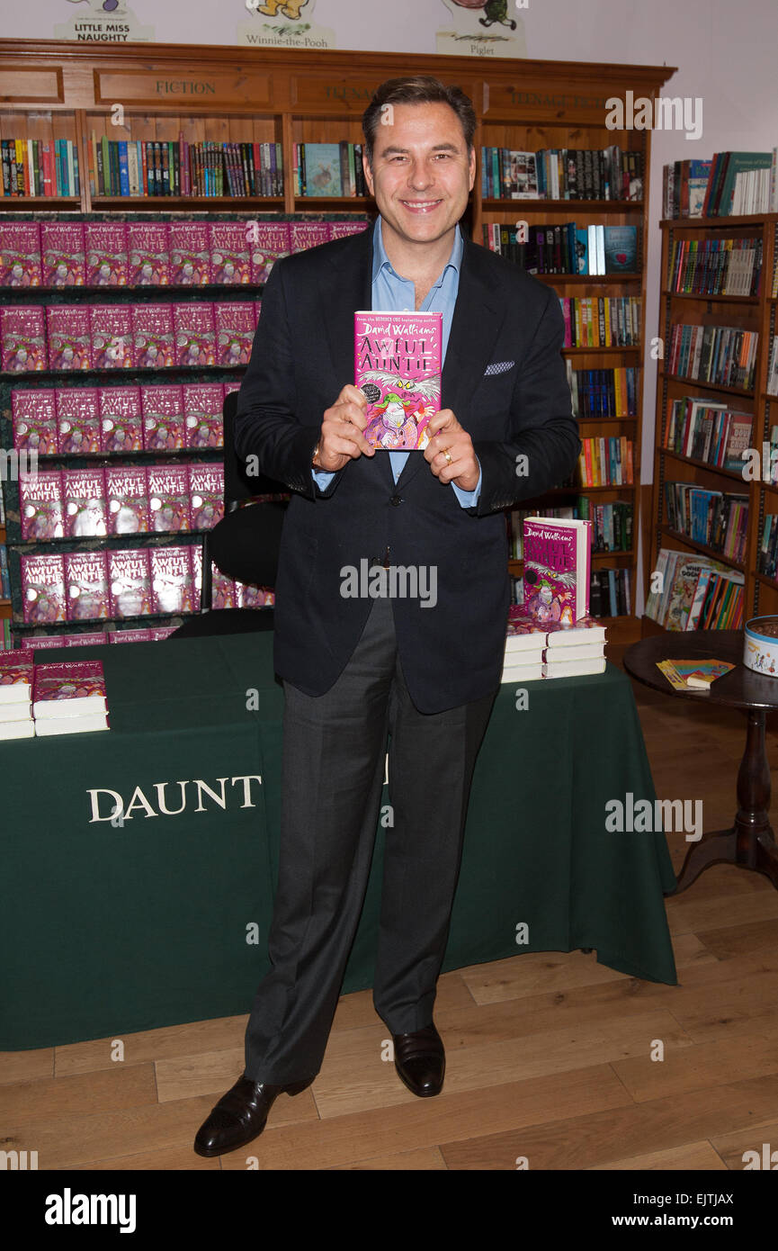 David Walliams signs his new book 'Awful Auntie' at Daunt Books ...