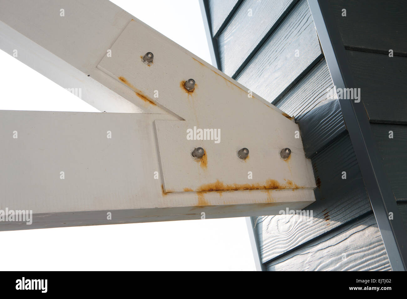 A beam connection showing signs of rust Stock Photo - Alamy