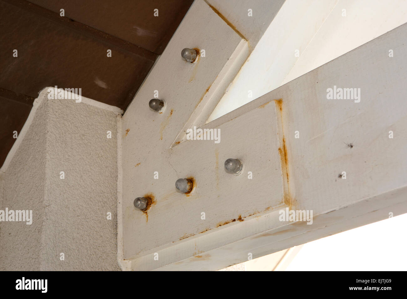 A beam connection showing signs of rust Stock Photo - Alamy