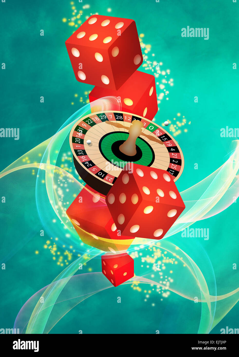 Casino roulette invitation poster, flyer and other advert background ...