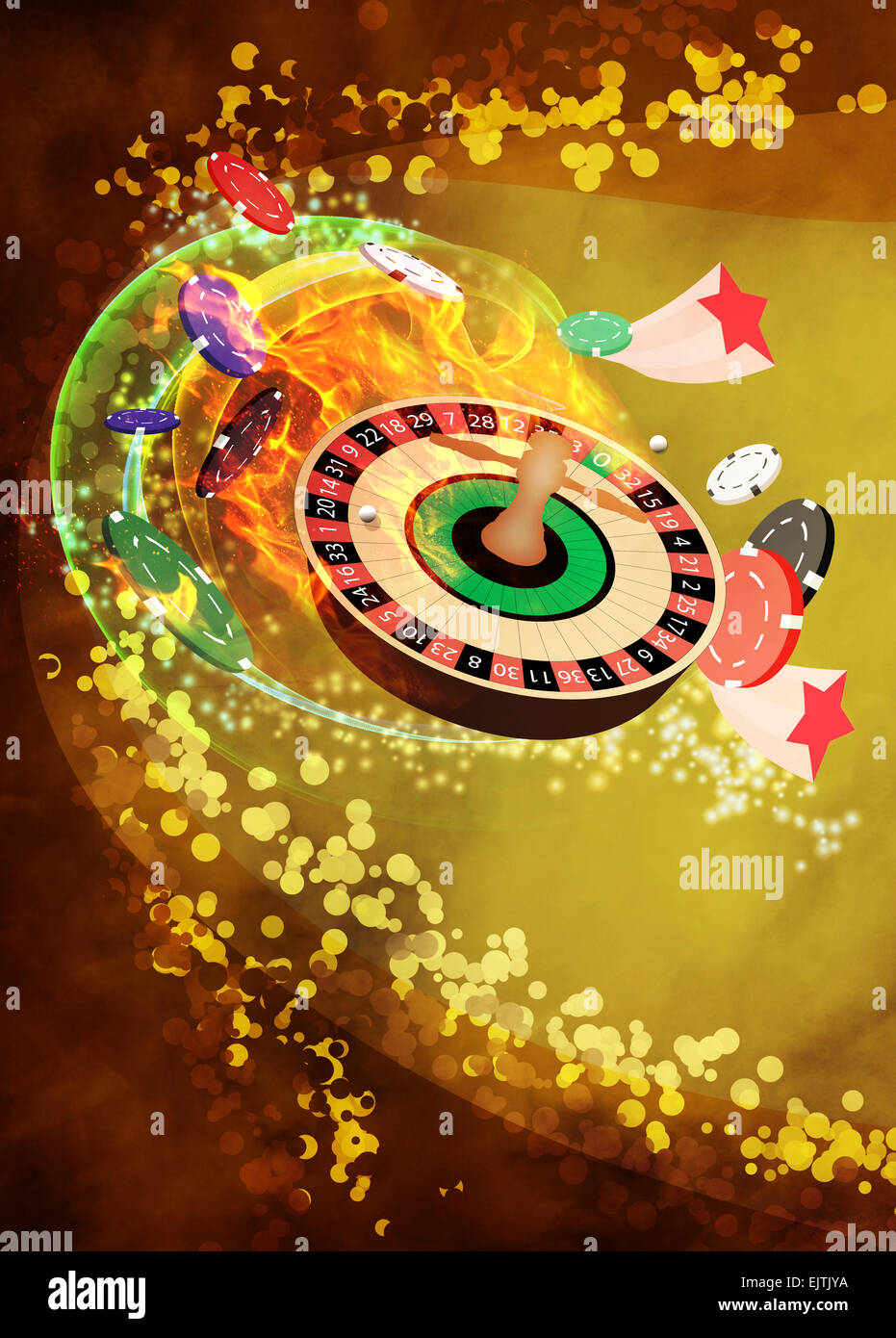 Casino roulette invitation poster, flyer and other advert background ...