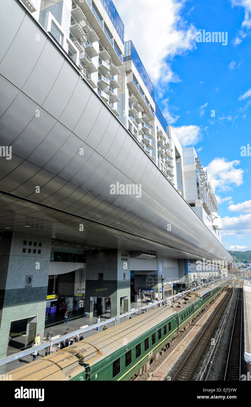 One of Japan's final night (sleeper) trains, waiting to depart from ...