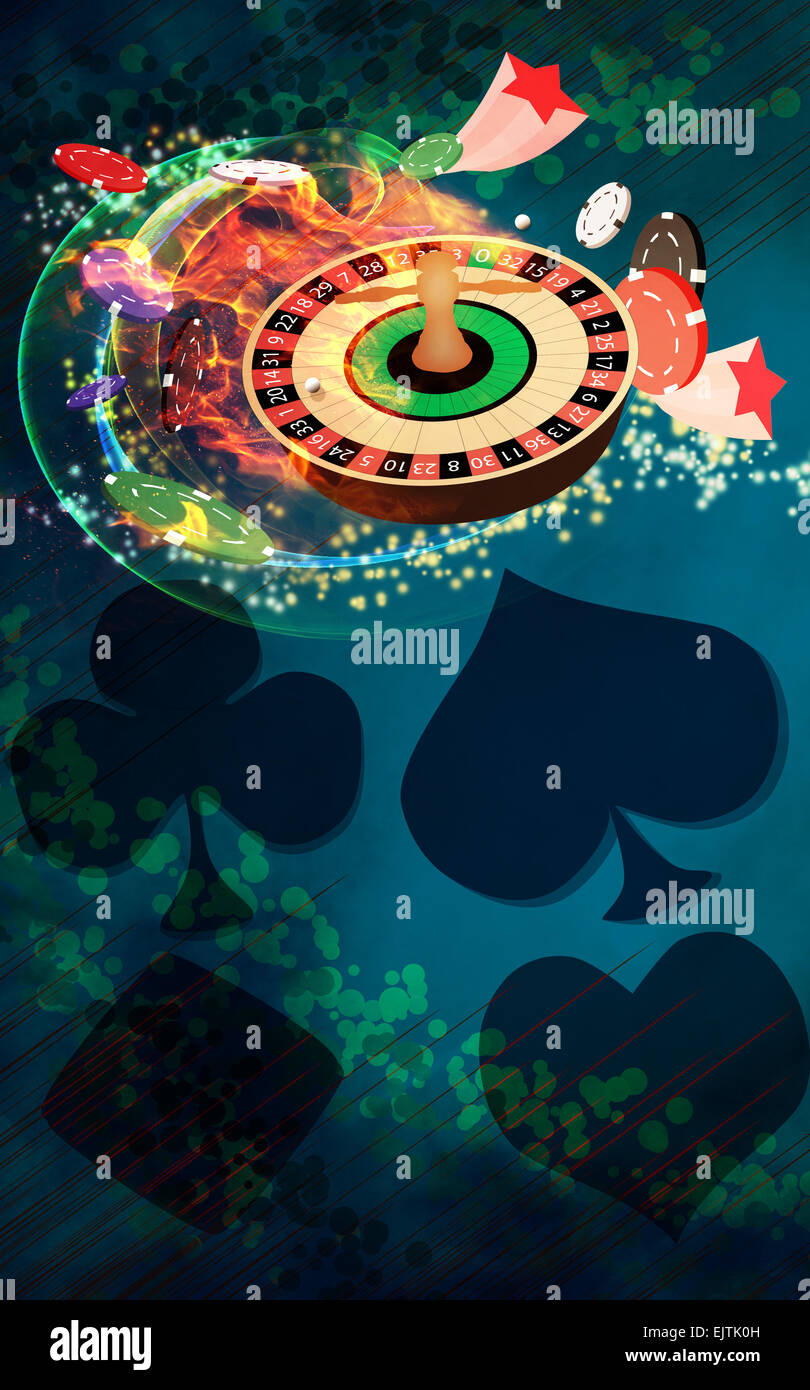 Casino roulette invitation poster, flyer and other advert background ...