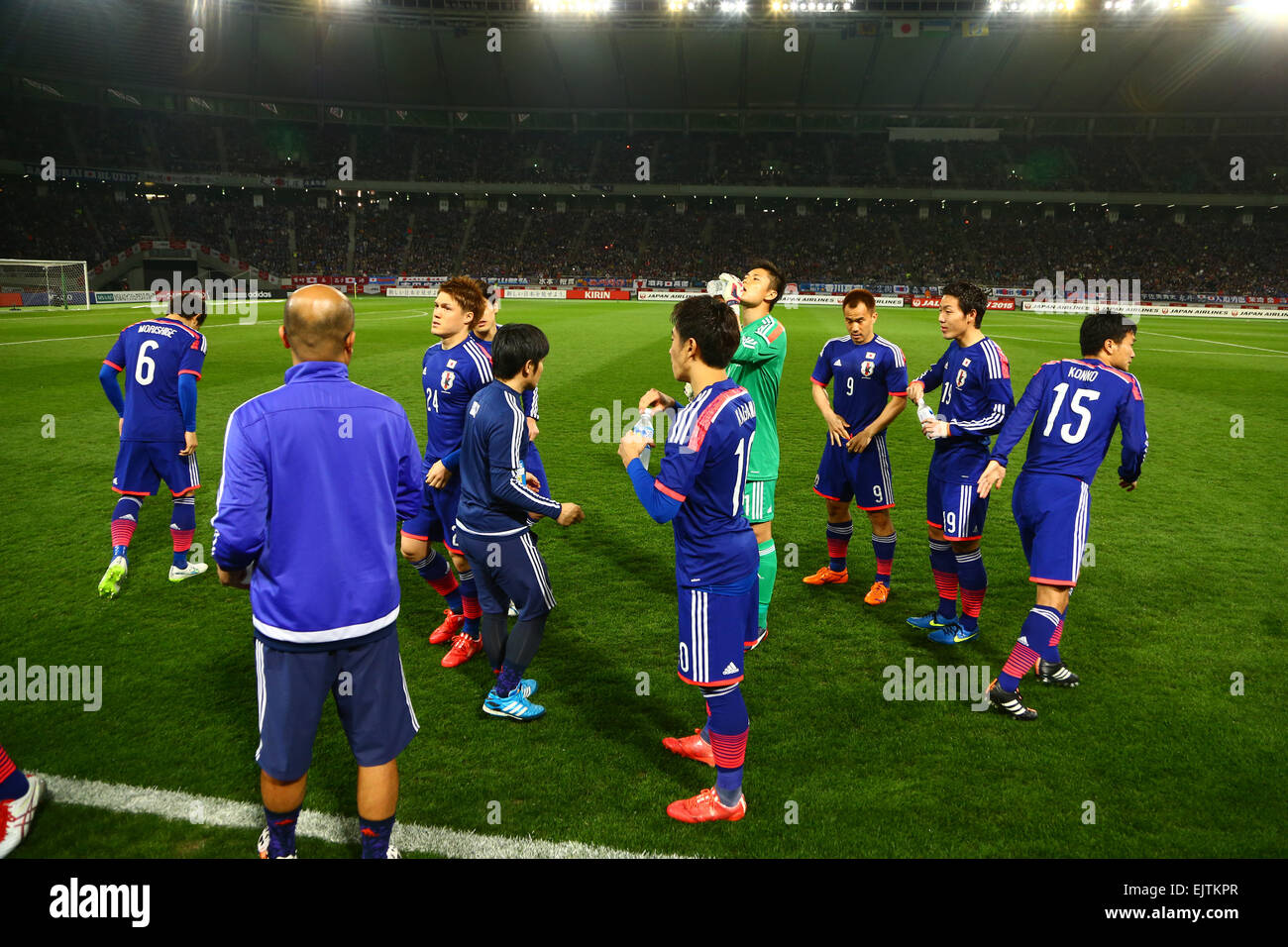Tokyo, Japan. 31st Mar, 2015. Japan team group (JPN) Football/Soccer ...