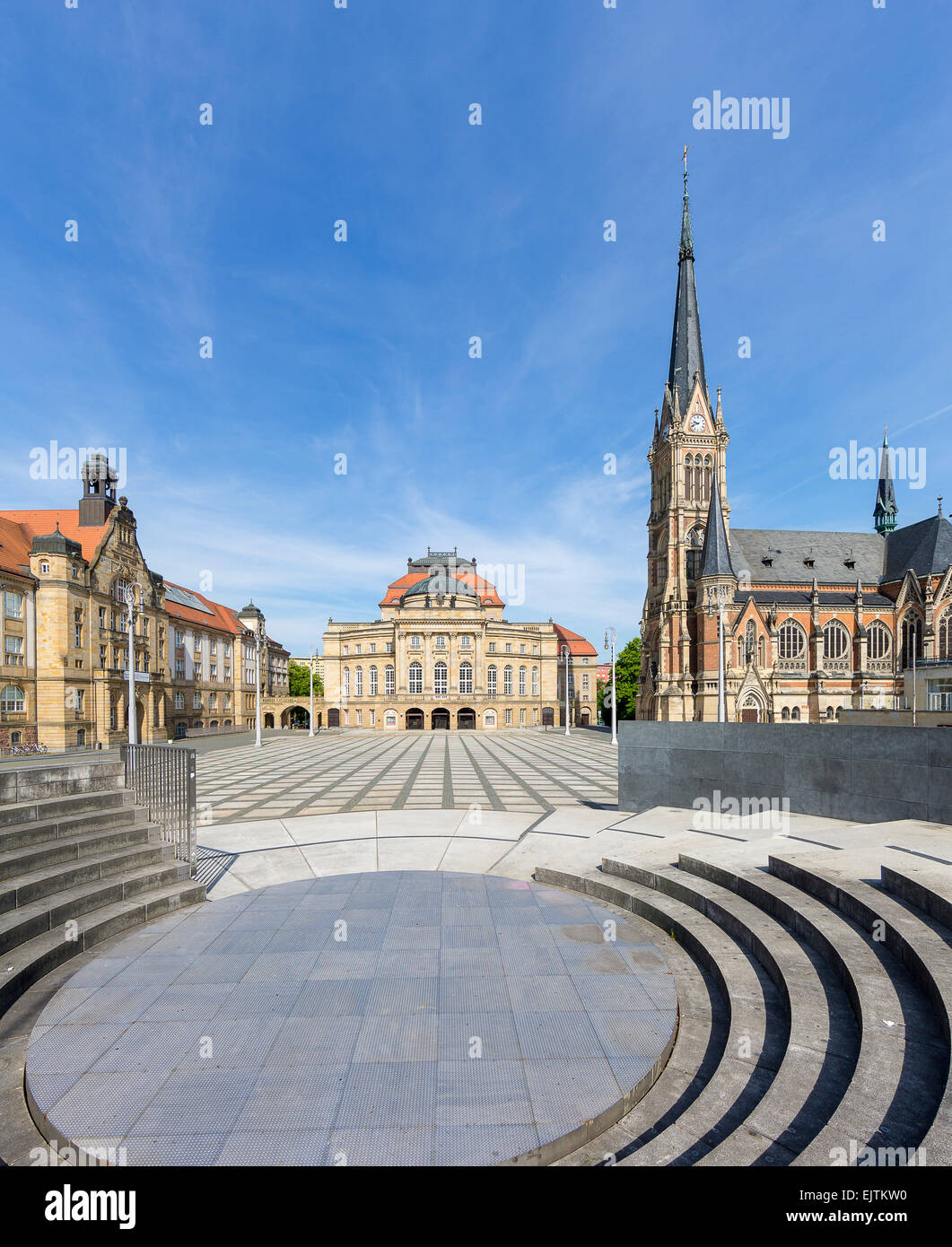 King Albert Museum, Opera House and St. Peter's Church on Theatre ...