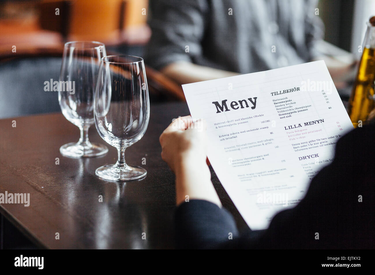 The menu restaurant hi-res stock photography and images - Alamy