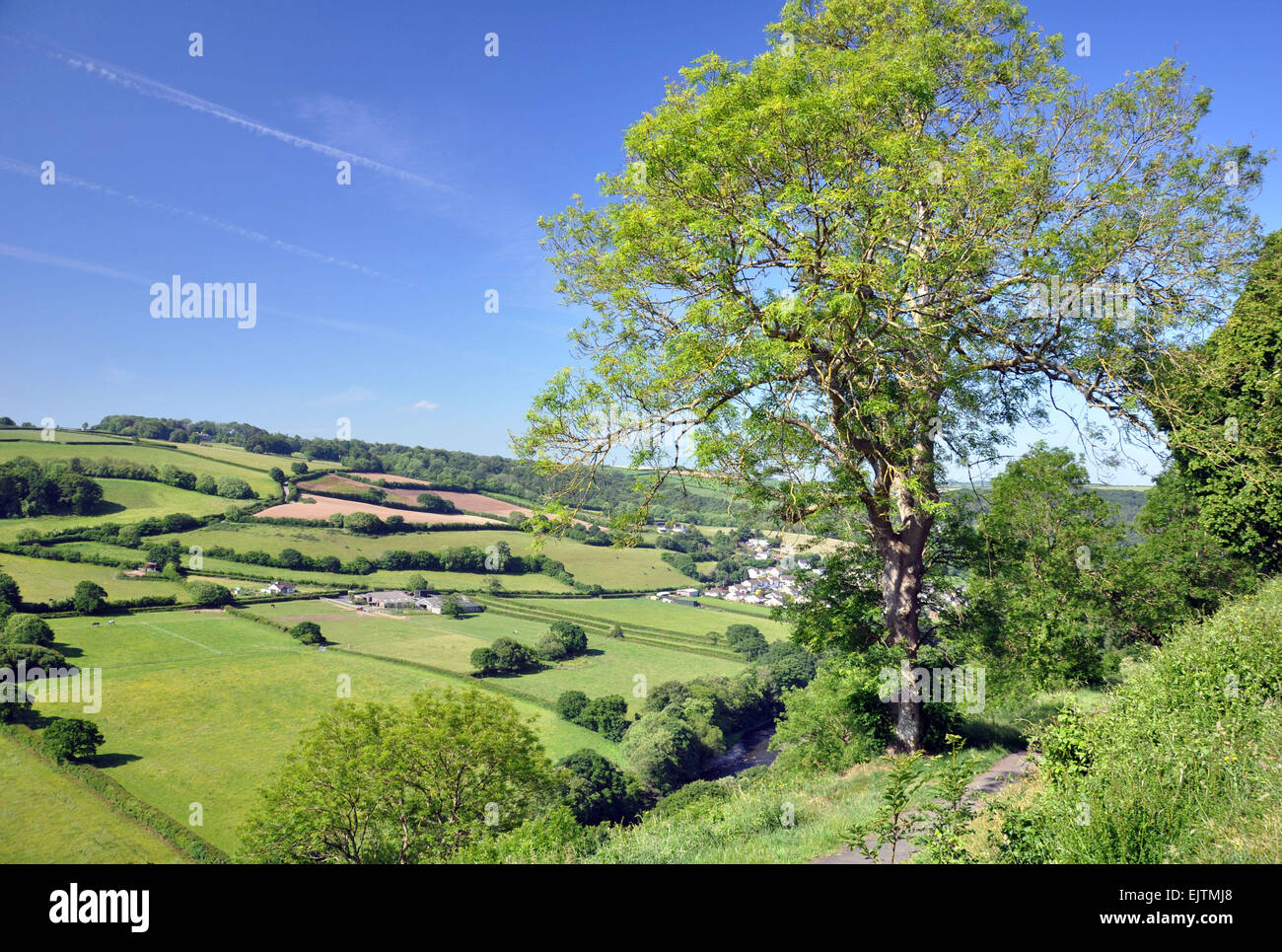 The view over the River Torridge valley from Castle Hill, Great ...