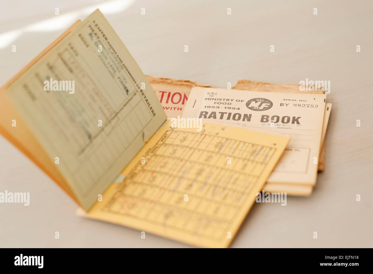 Ration Books from the 1950s Stock Photo - Alamy
