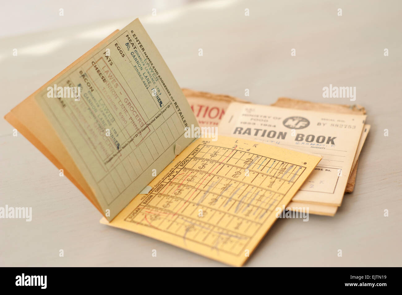 Ration book from world war hi-res stock photography and images - Alamy