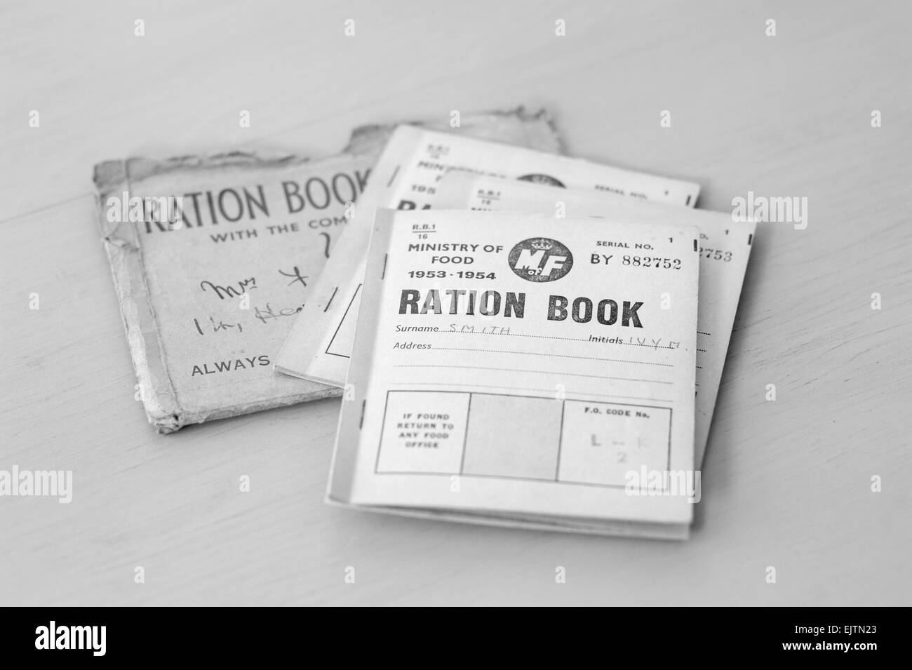 Ration Books from the 1950s Stock Photo - Alamy