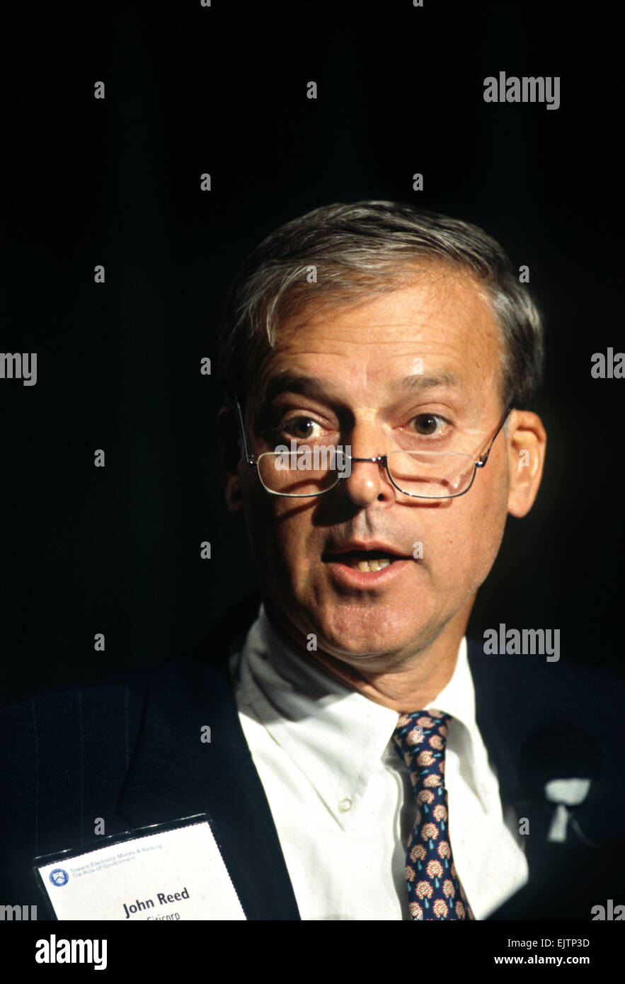 Chairman of the New York Stock Exchange and CEO of Citicorp John Reed ...
