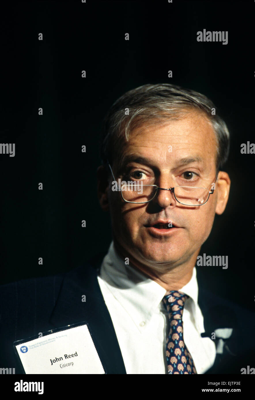 Chairman of the New York Stock Exchange and CEO of Citicorp John Reed ...