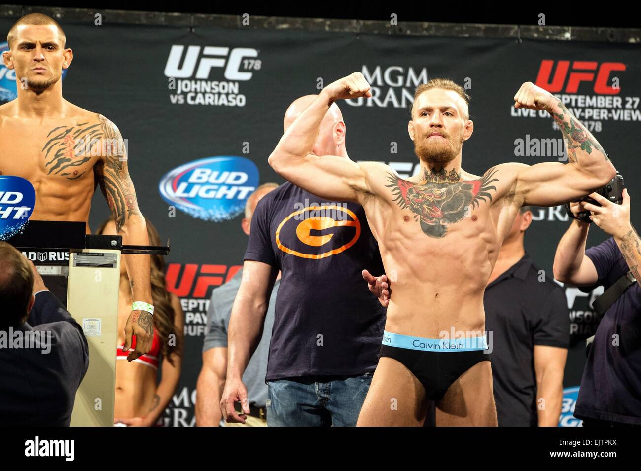 Conor McGregor UFC 178 press day Thursday 25th at 1pm at the MGM Grand ...