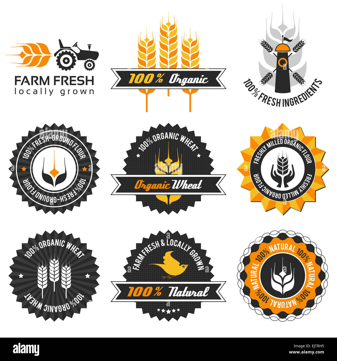 Wheat seed label Cut Out Stock Images & Pictures - Alamy