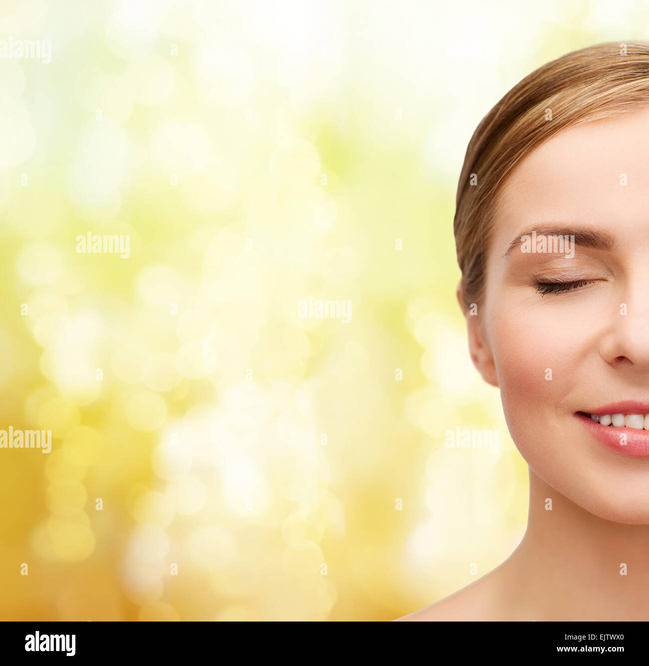 Half closed eyes hi-res stock photography and images - Alamy