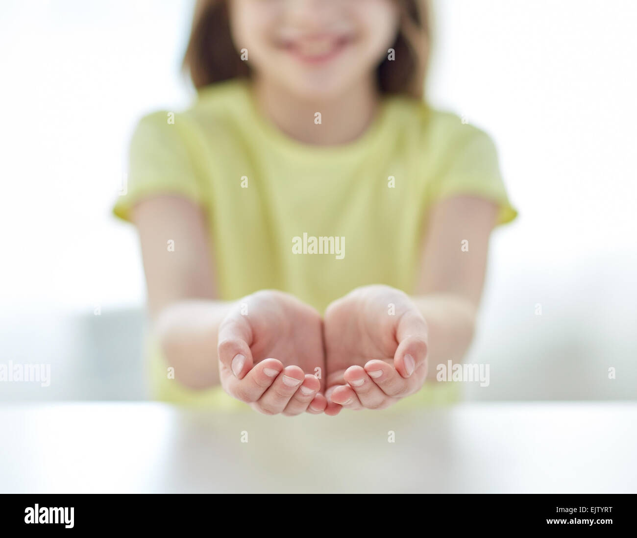 close up of child cupped hands Stock Photo - Alamy