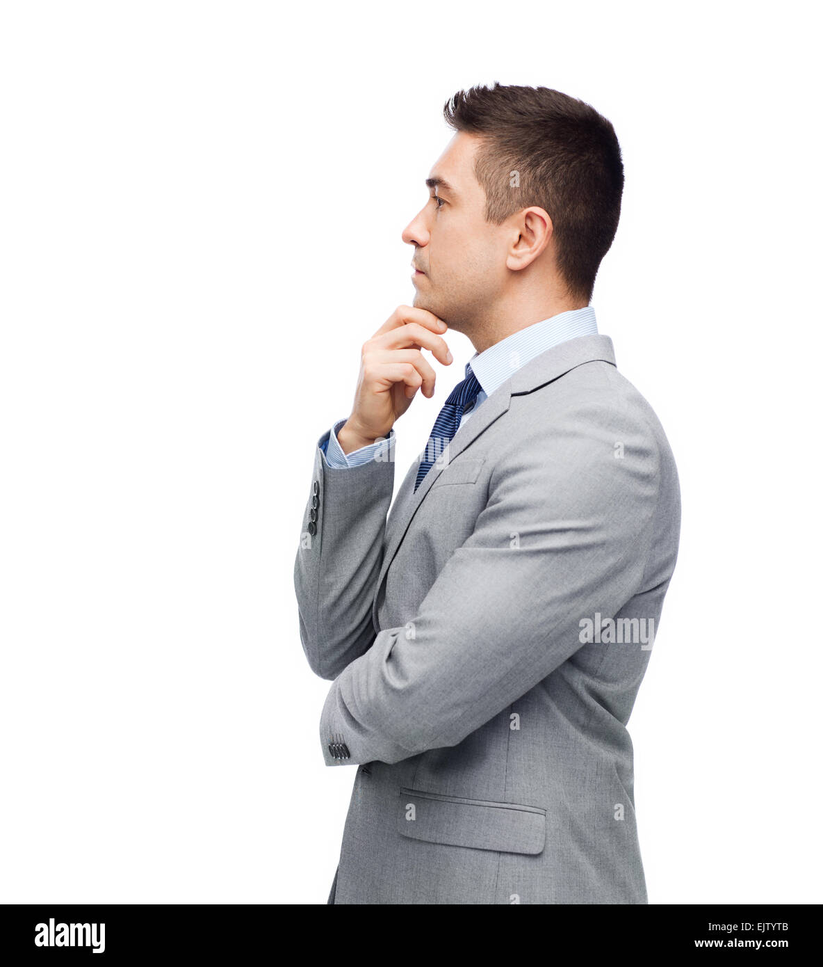 Man suit thinking hi-res stock photography and images - Alamy