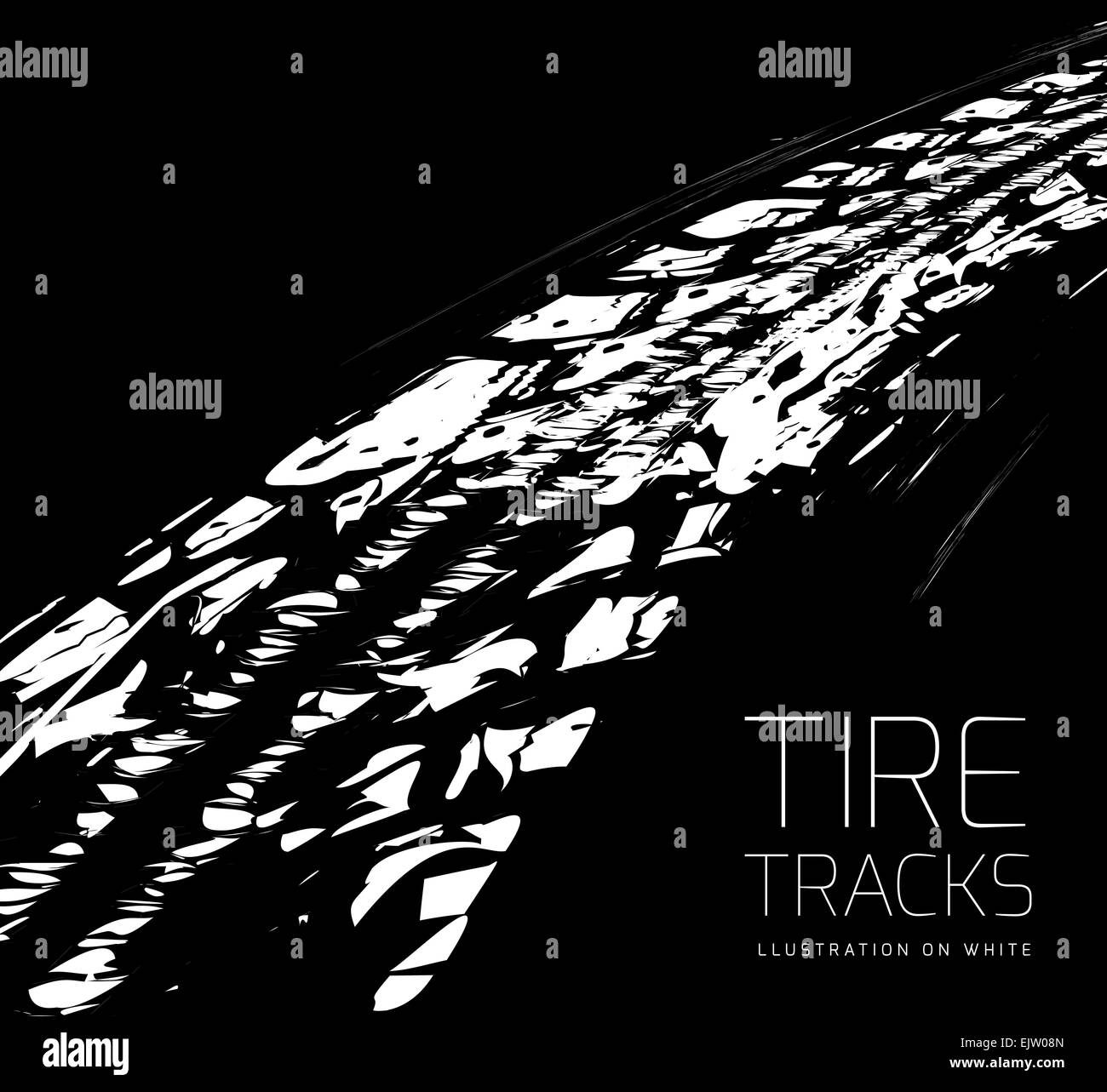 Tire tracks background Stock Photo - Alamy