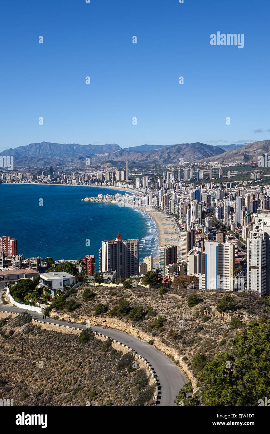 Benidorm aerial view from cross hi-res stock photography and images - Alamy
