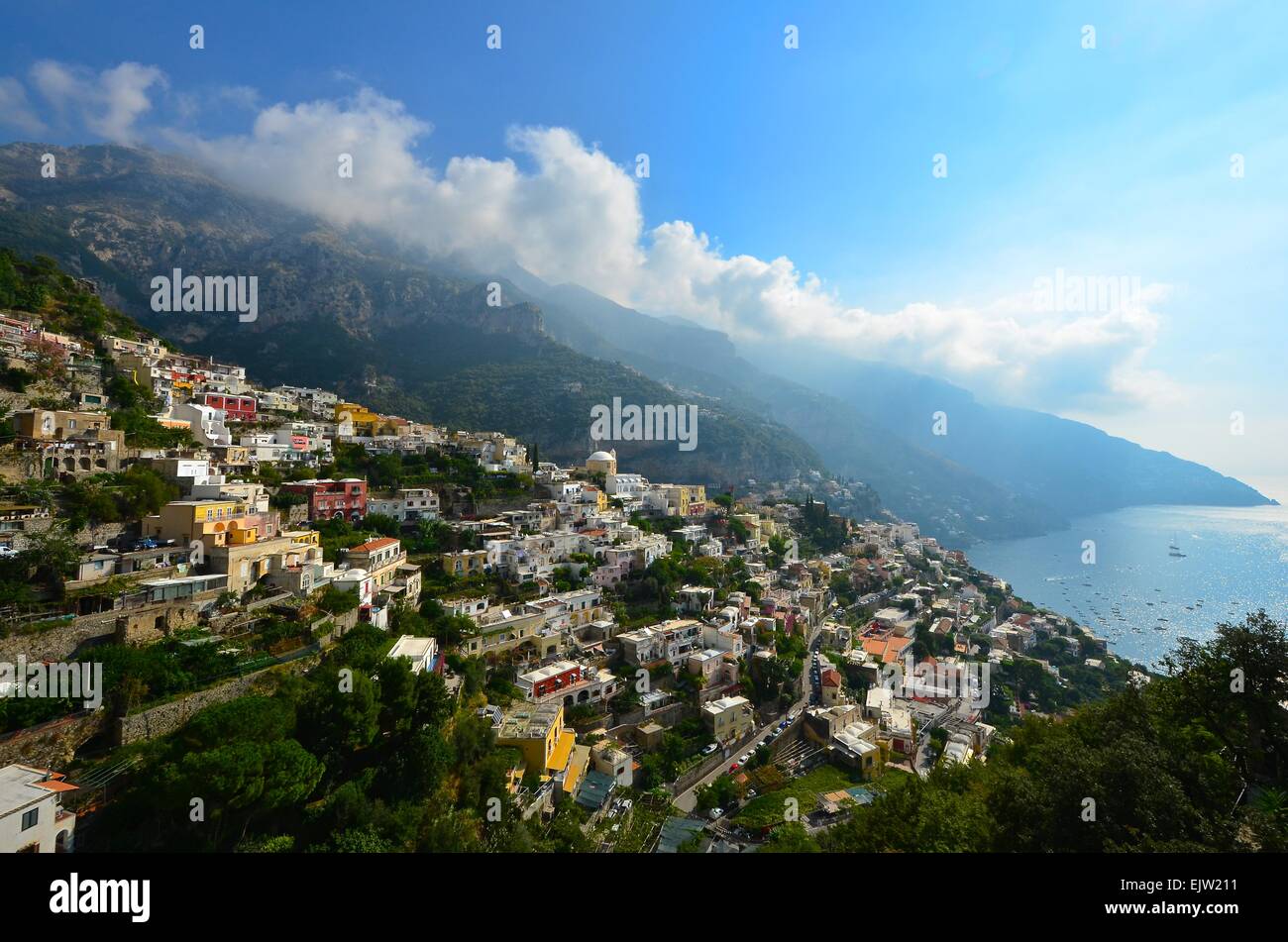 Beautiful positano hi-res stock photography and images - Alamy