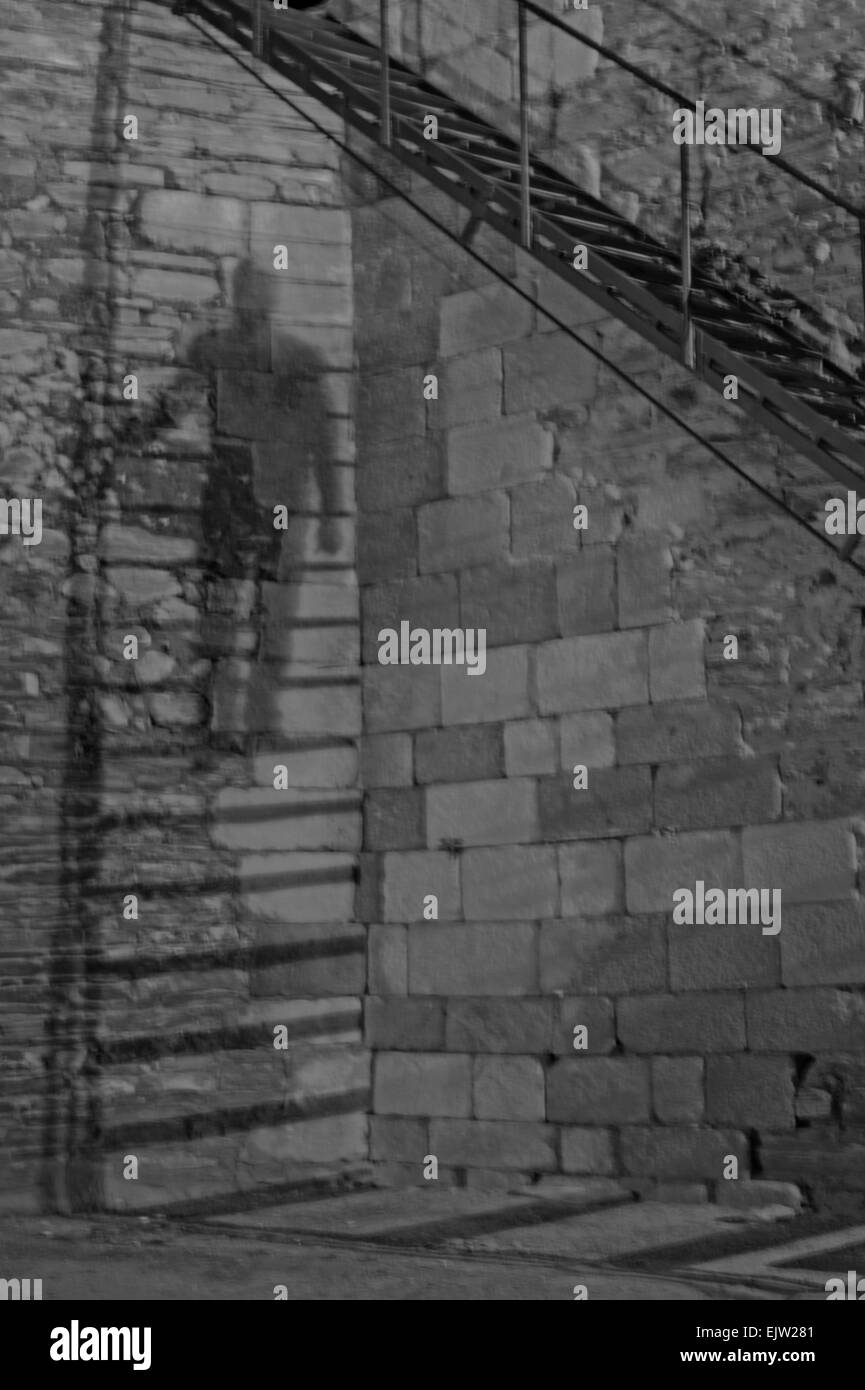 Shadow on stairs hi-res stock photography and images - Alamy