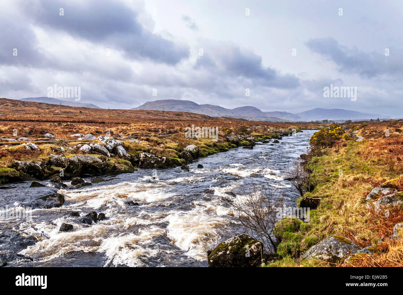 Glenties, County Donegal, Ireland. The salmon fishing season opens ...