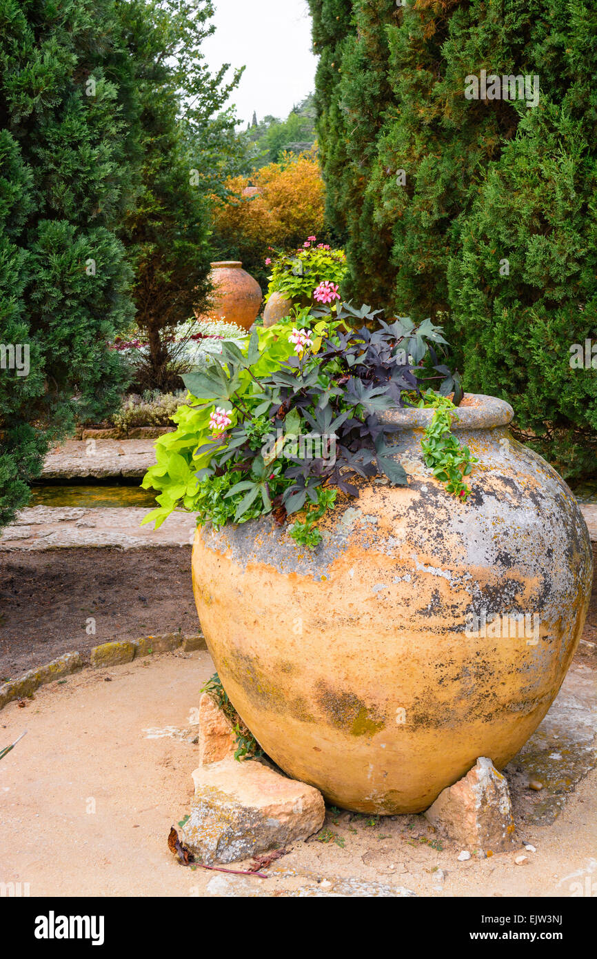 Old big clay pot at Balchik Botanical Garden, Bulgaria Stock Photo - Alamy