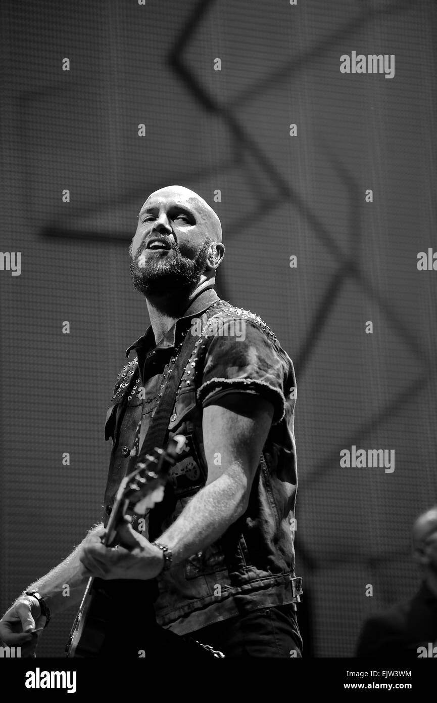 Mark Sheehan of The Script on Stage at SSE Hydro, Glasgow Stock Photo ...