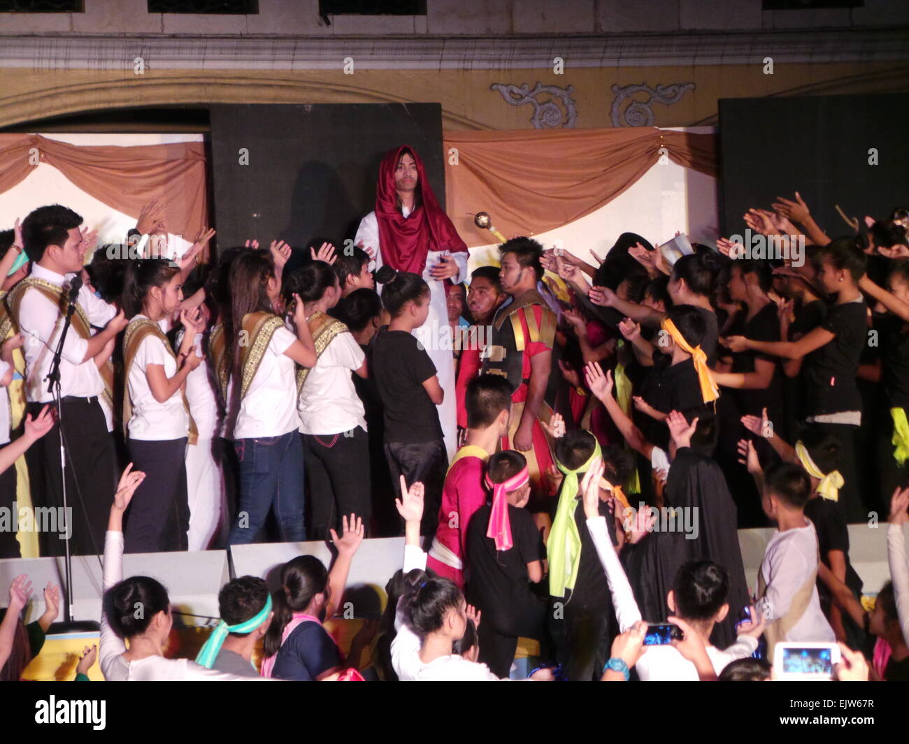 Manila, Philippines. 01st Apr, 2015. Hundreds of Filipinos in Manila ...