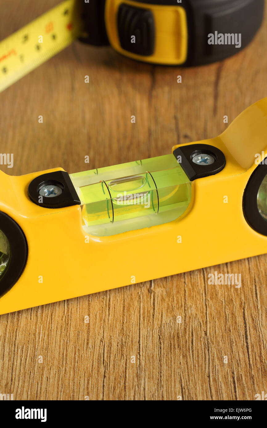 A spirit level an essential builders or carpentry tool for ensuring ...