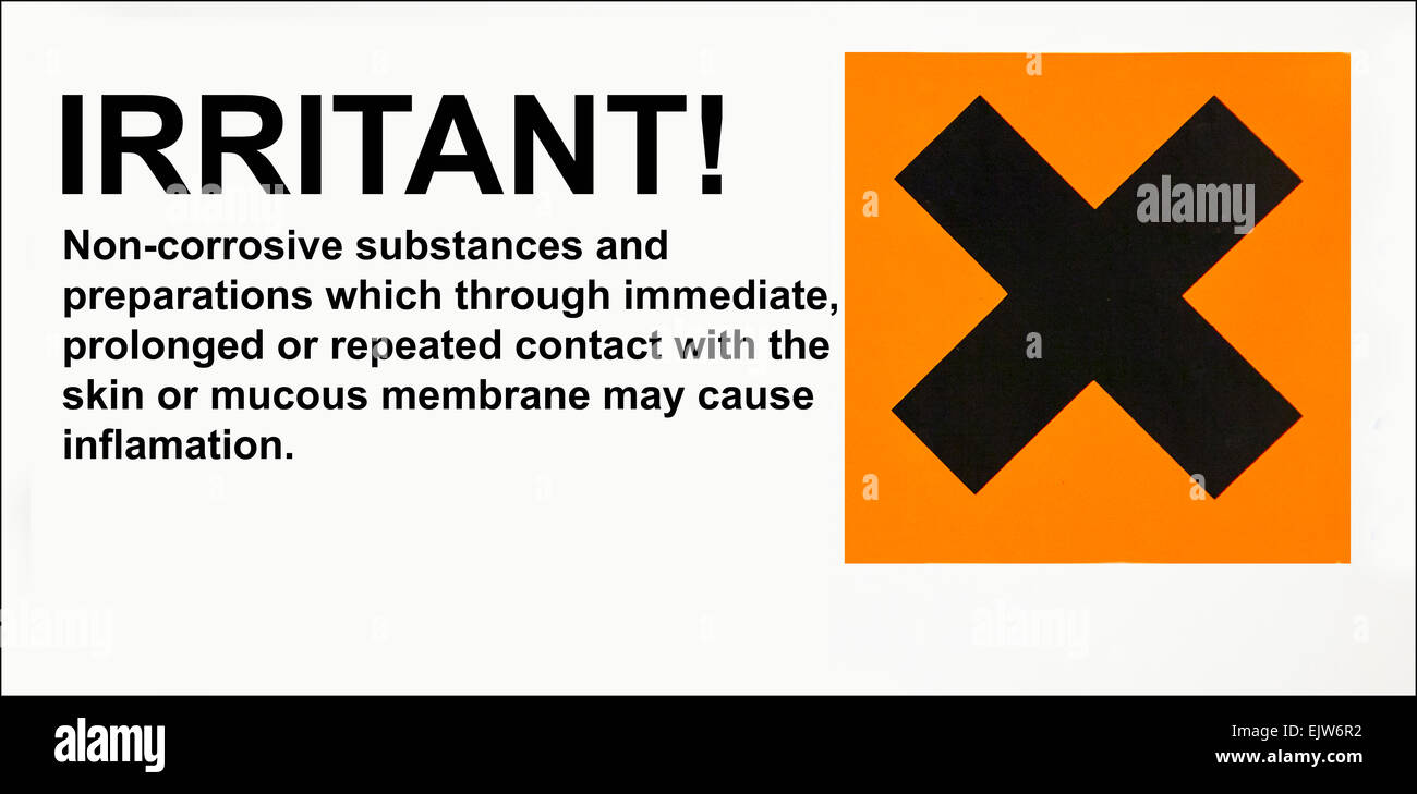 Irritant symbol hi-res stock photography and images - Alamy