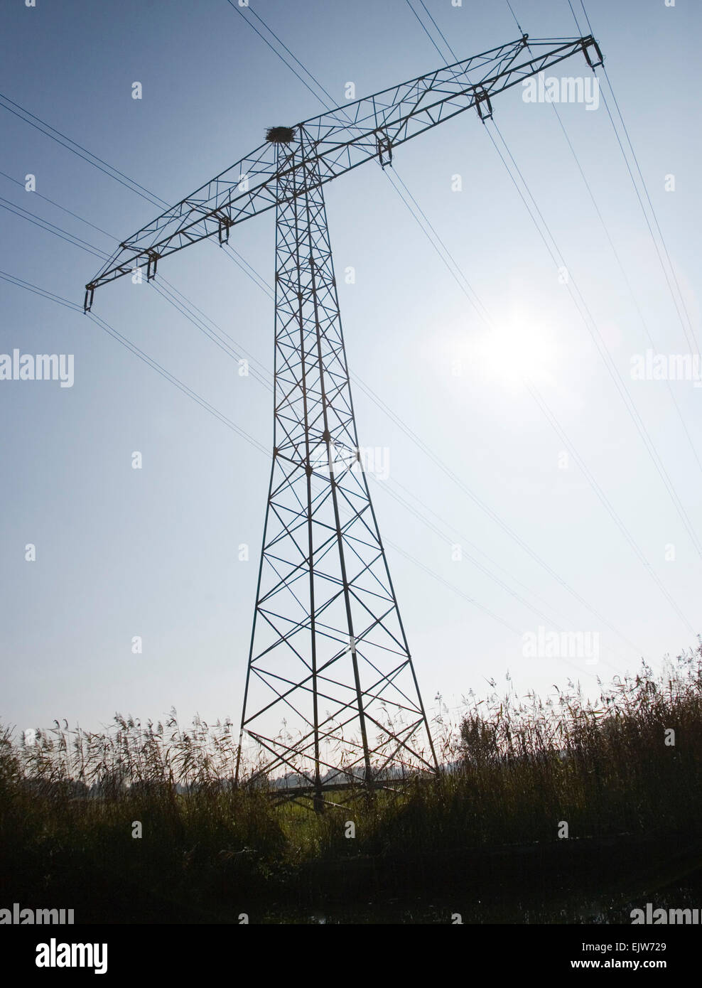 A high tension cable Stock Photo - Alamy