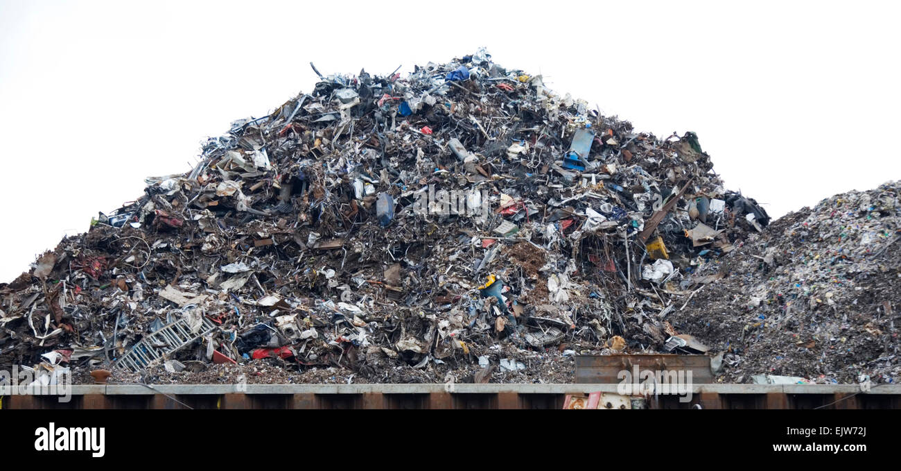 A recycling unit with metal scrap Stock Photo - Alamy