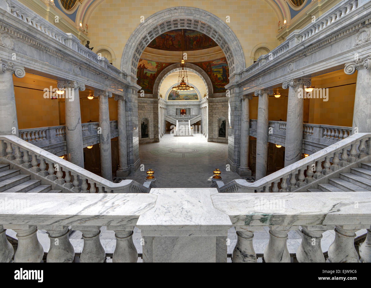 Utah State Capitol Interior and stairway from Senate Wing Stock Photo ... Utah State Capitol Interior and stairway from Senate Wing Stock Photo ...