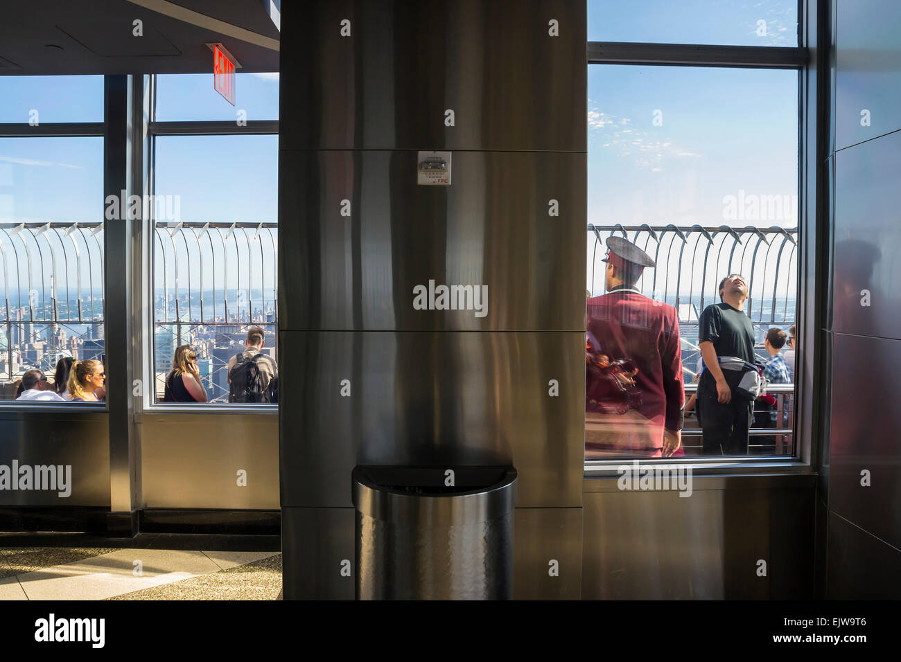 New York City, USA - August 4,2013:Empire State Building staff ...