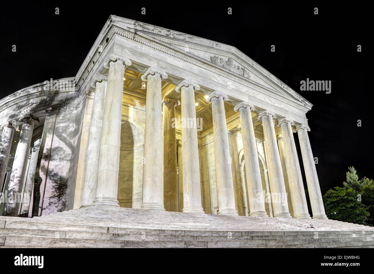 Jefferson memorial lights hi-res stock photography and images - Alamy